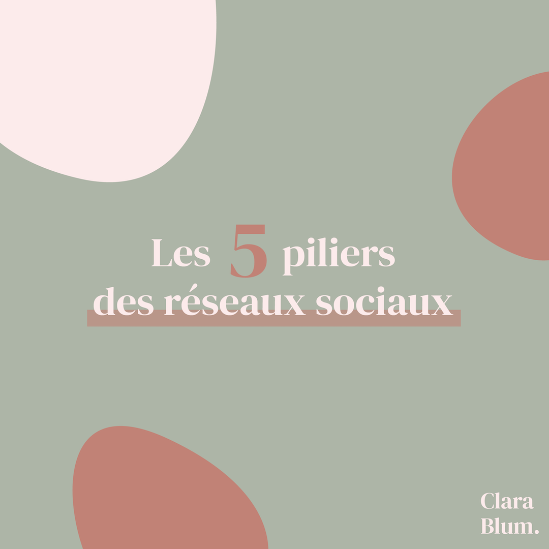 Les 5 piliers des réseaux sociaux – Clara Blum – communication web